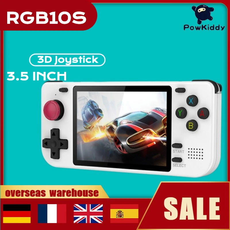 3.5 Inch IPS POWKIDDY RGB10S 3D Joystick Trigger Button OGA Screen Open ...