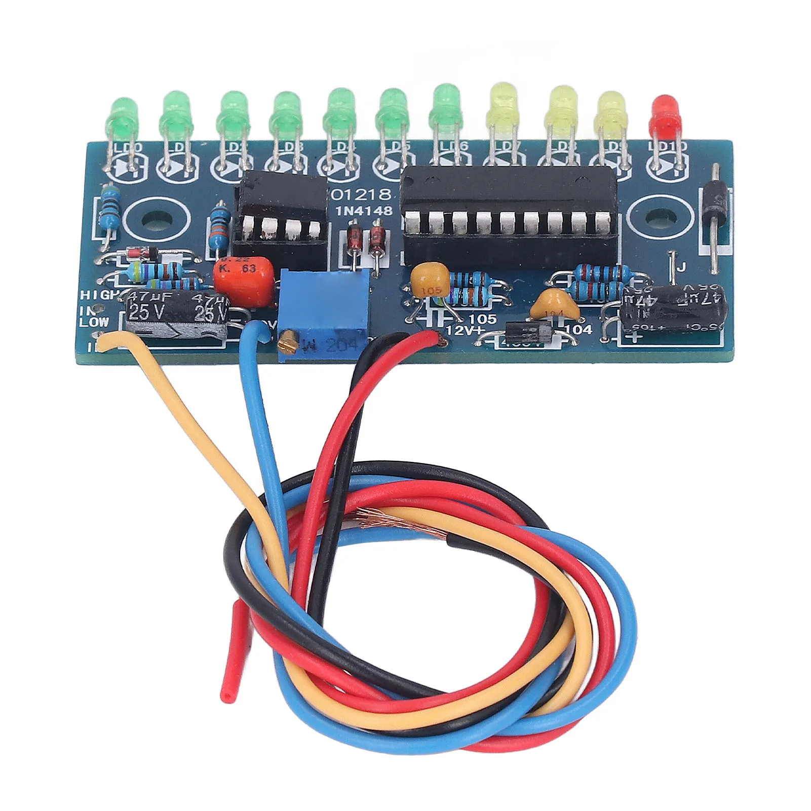LED Audio Level Indicator Module 10 Segment 11pcs 3mm LEDs Audio Level ...