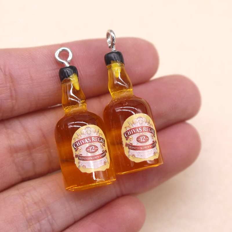 10pcs-Mini-Resin-Wine-Bottle-Earring-Charms-Popular-Beverage-Bottles ...