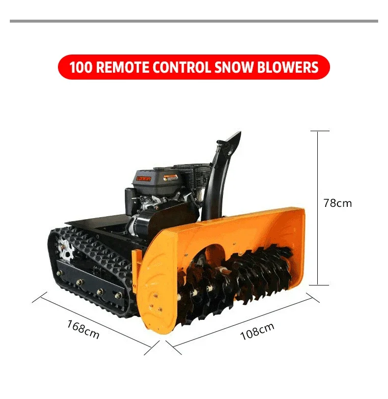 Self-propelled remote control snow blower cordless brushless powerful ...