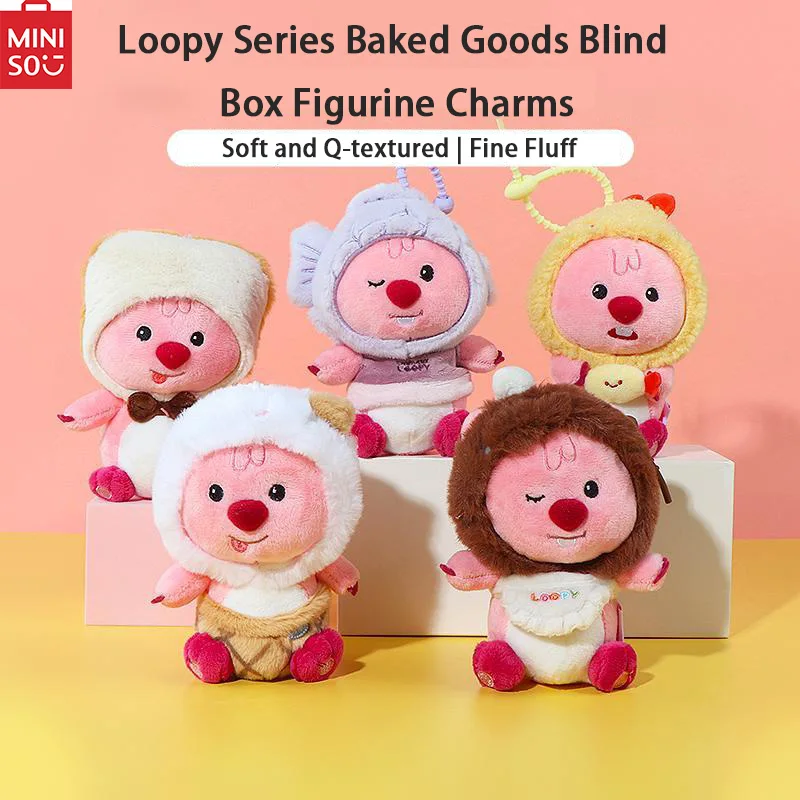 MINISO-Loopy-baked-goods-blind-box-figurine-charm-Cute-Loopy-Little ...