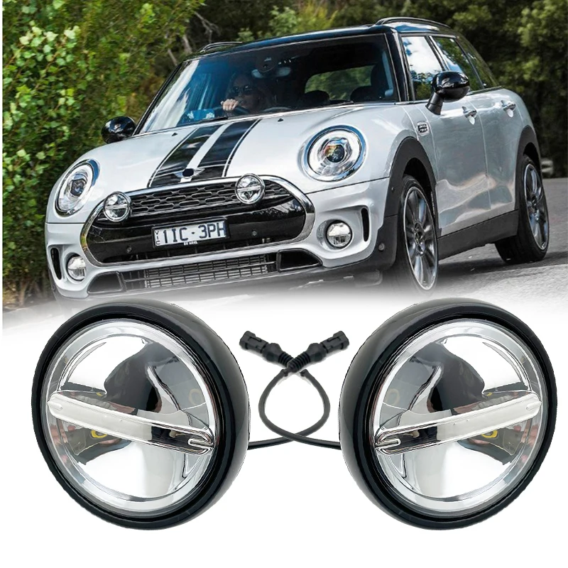For M-ini Cooper R55 R56 R57 R58 LED Halo Ring DRL Rally Driving Lights ...