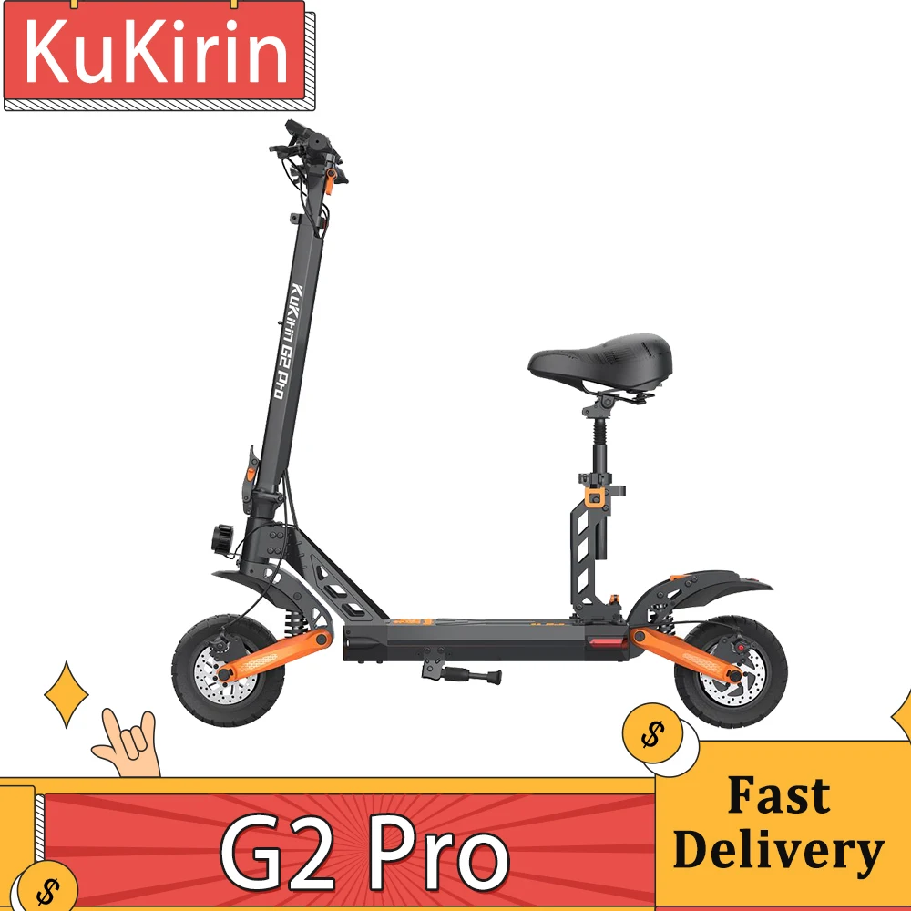 KuKirin-G2-Pro-Folding-Electric-Scooter-600W-Brushless-Motor-9-Inch-Pneumatic-Tire-48V-15AH ...