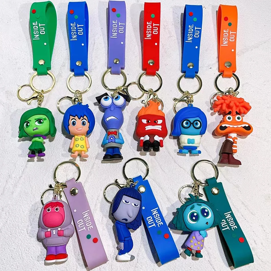 30PCS-Set-wholesale-Inside-Out-keychain-Plush-Cartoon-Character ...