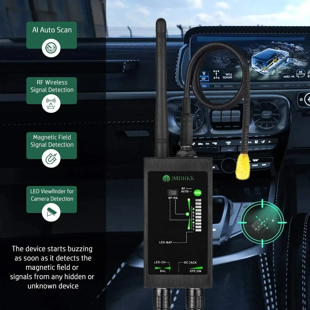 GPS-Detector-Cameras-Anti-Spy-GSM-GPS-Tracker-Strong-Magnetic-hidden-camera-Finder-microphone ...