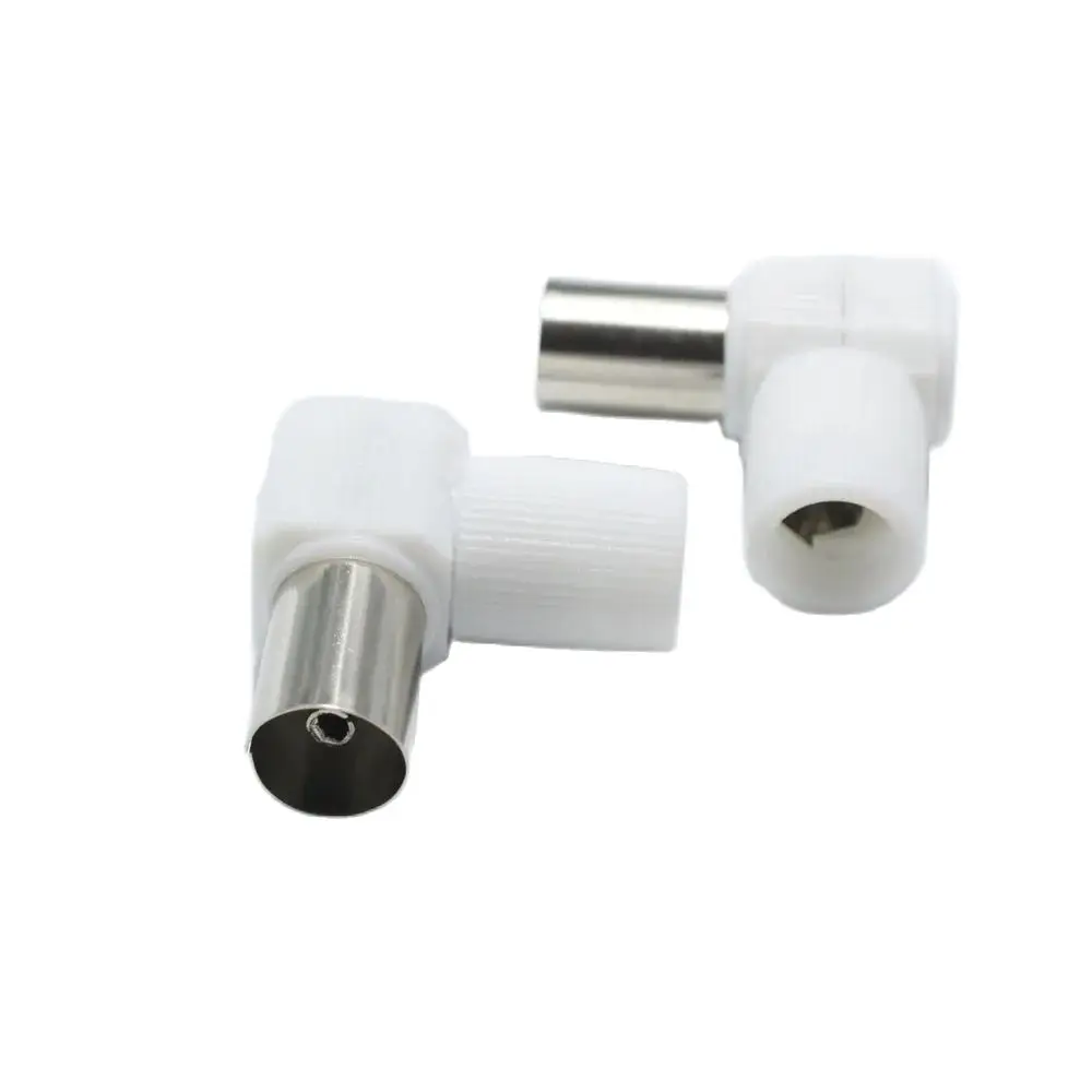 1set-Right-Angle-Connector-Male-and-Female-TV-Plug-jack-for-Antennas-TV ...