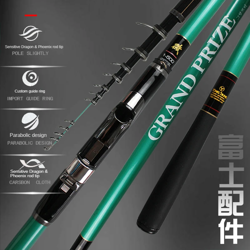 YONGSUNG-Import-High-Carbon-Telescopic-Rock-Fishing-Rod-4m5m-Ultralight ...