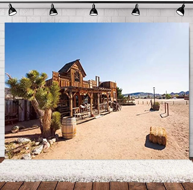 Wild West Town Backdrop