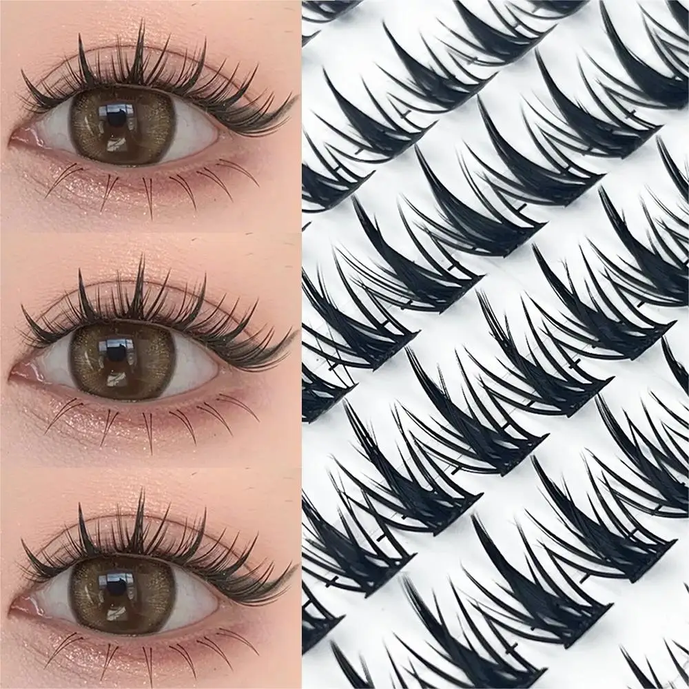 160-Cluster-Tapered-Lashes-Mink-Eyelashes-3D-Russian-Individual-Eyelash ...