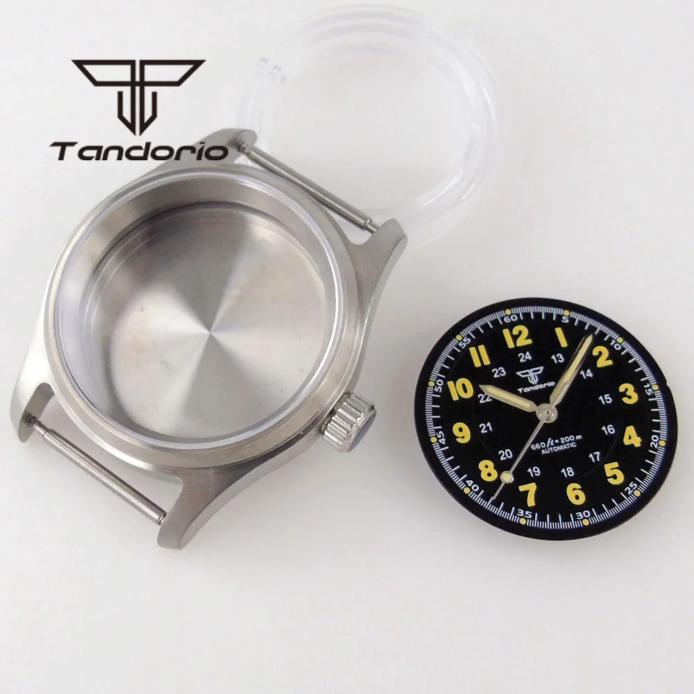 36mm Stainless Steel Brushed 20bar Dive Pilot Watch Case+29mm Dial ...