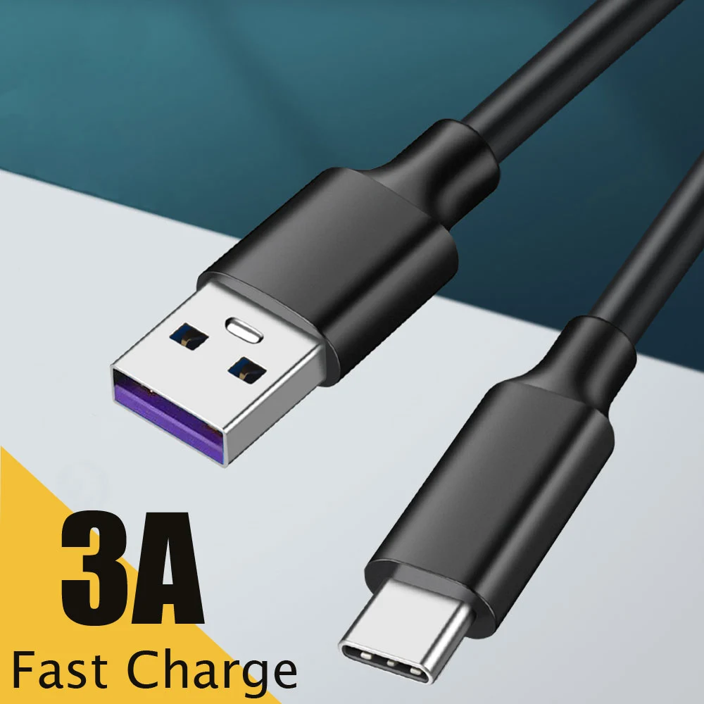 3A USB Type C Cable Fast Charging for Samsung S20 S21 Xiaomi Redmi USB ...