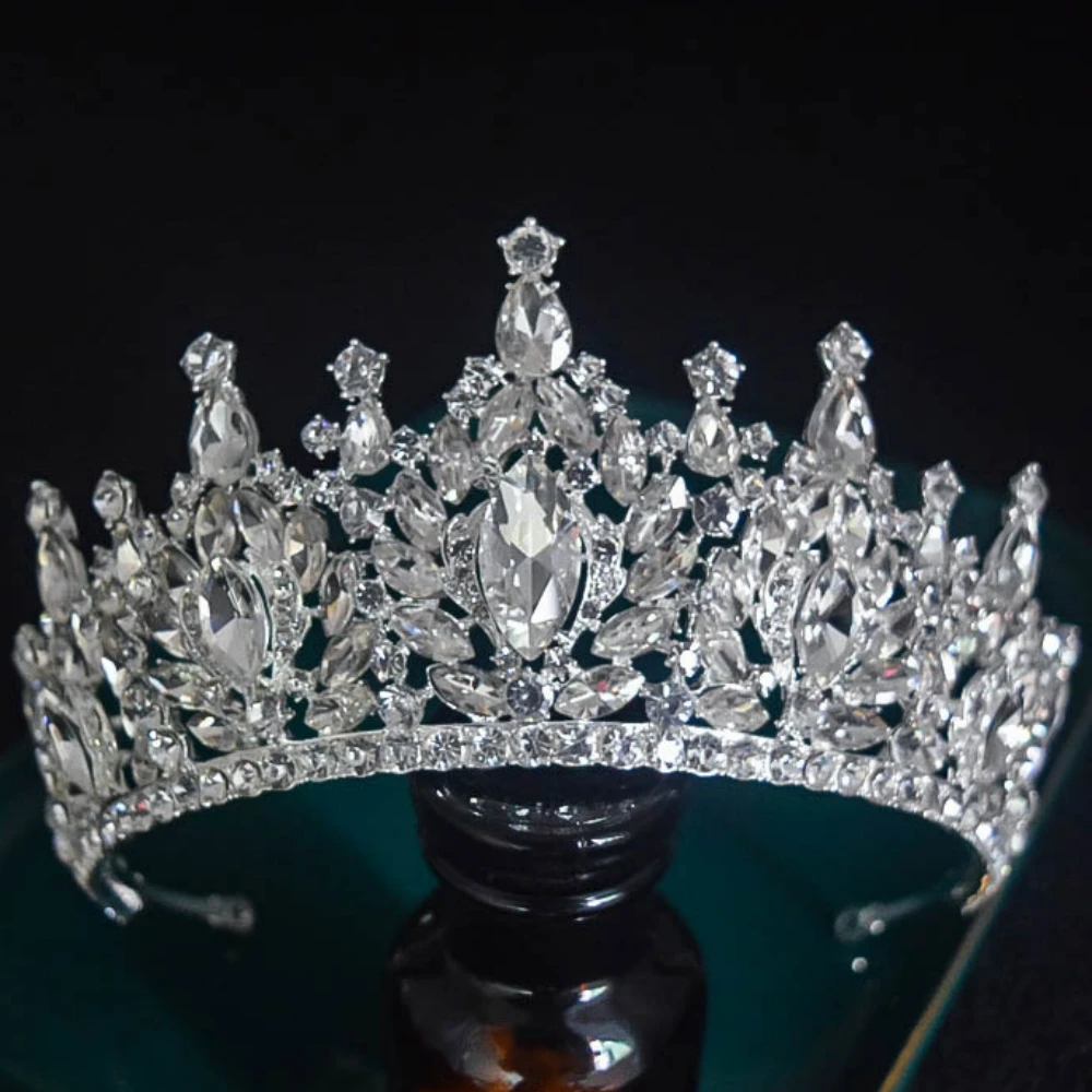 Silver Tiara Wedding Tiara Crown, Princess Tiara Crown, Bridal Tiara
