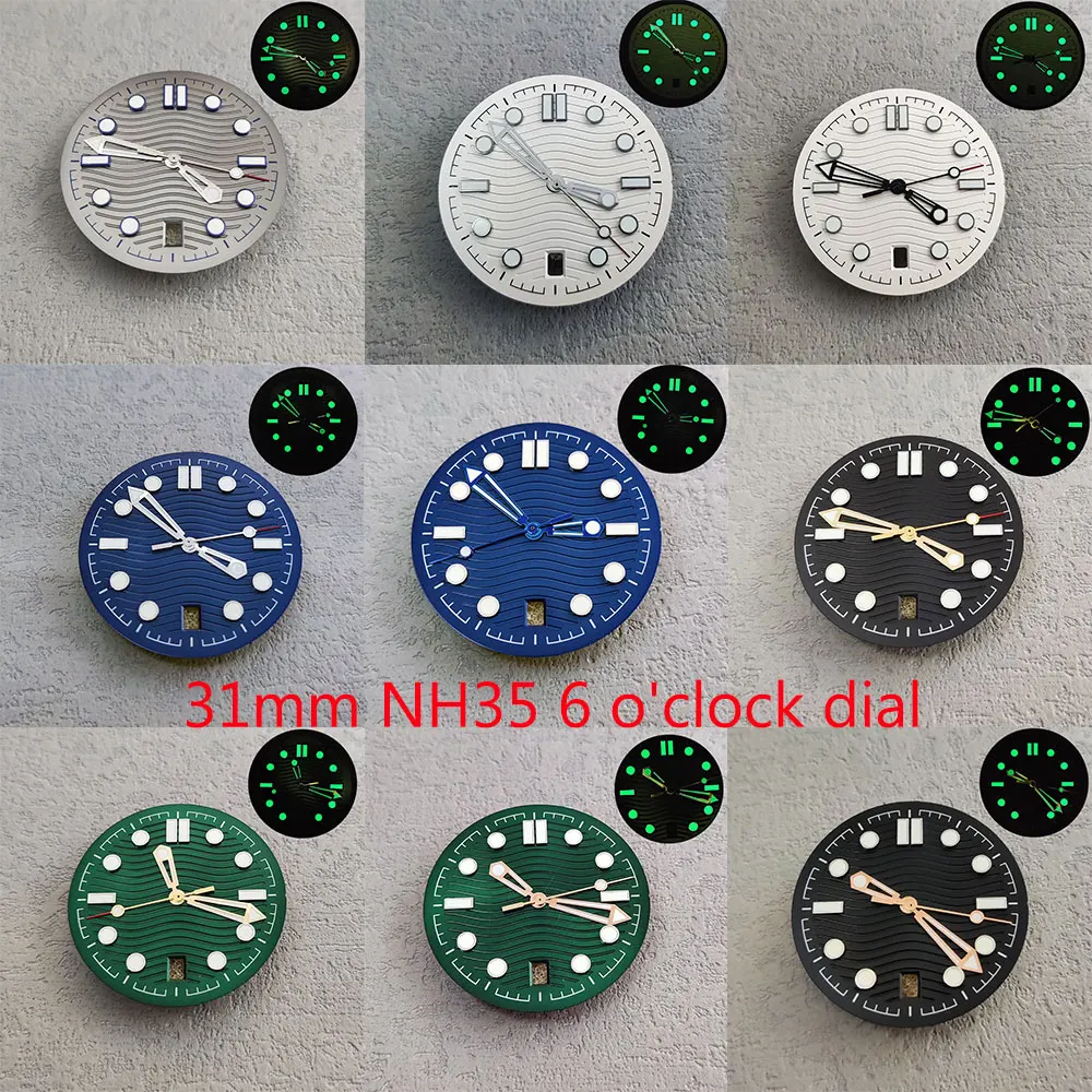 31mm NH35 dial Seahorse dial NH35 Glow dial NH35 HANDS C3 Glow dial ...