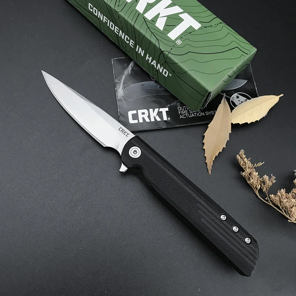 CR-3801-Assisted-Flipper-Knife-3-31-Satin-Drop-Point-Blade-EDC-Tactical ...