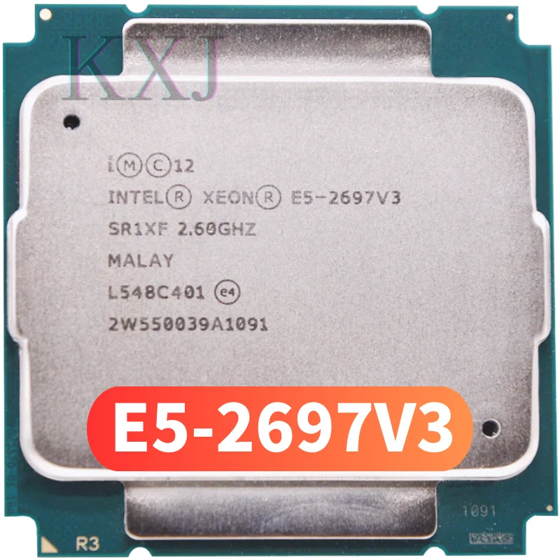 1pcs For Intel Xeon E5 2697V3 E5 2697 V3 processor 14-core 2.60GHZ 35MB ...
