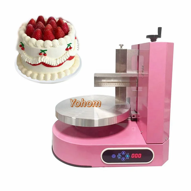 Automatic-Round-Cake-Cream-Coating-Filling-Machine-Bread-Cream ...