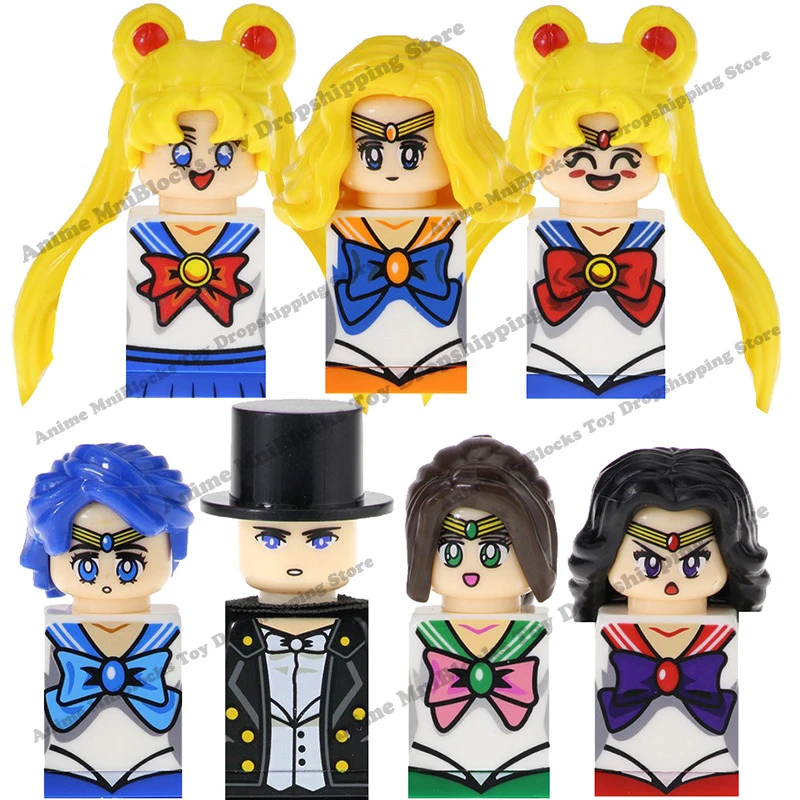 Mini Building Blocks Sailor Moon | Sailor Moon Construction Block ...