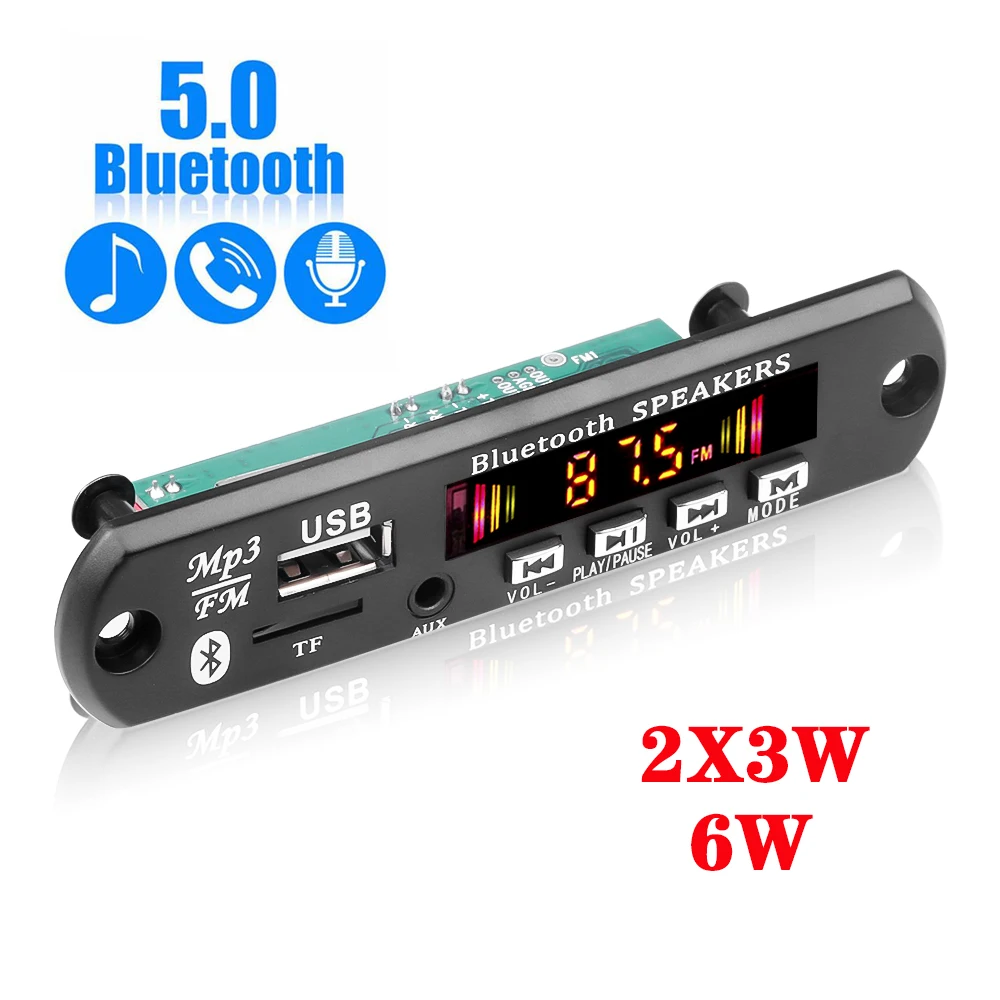 DC-5V-2-3W-MP3-Decoder-Board-6W-Amplifier-Bluetooth-MP3-Player-FM-AUX ...