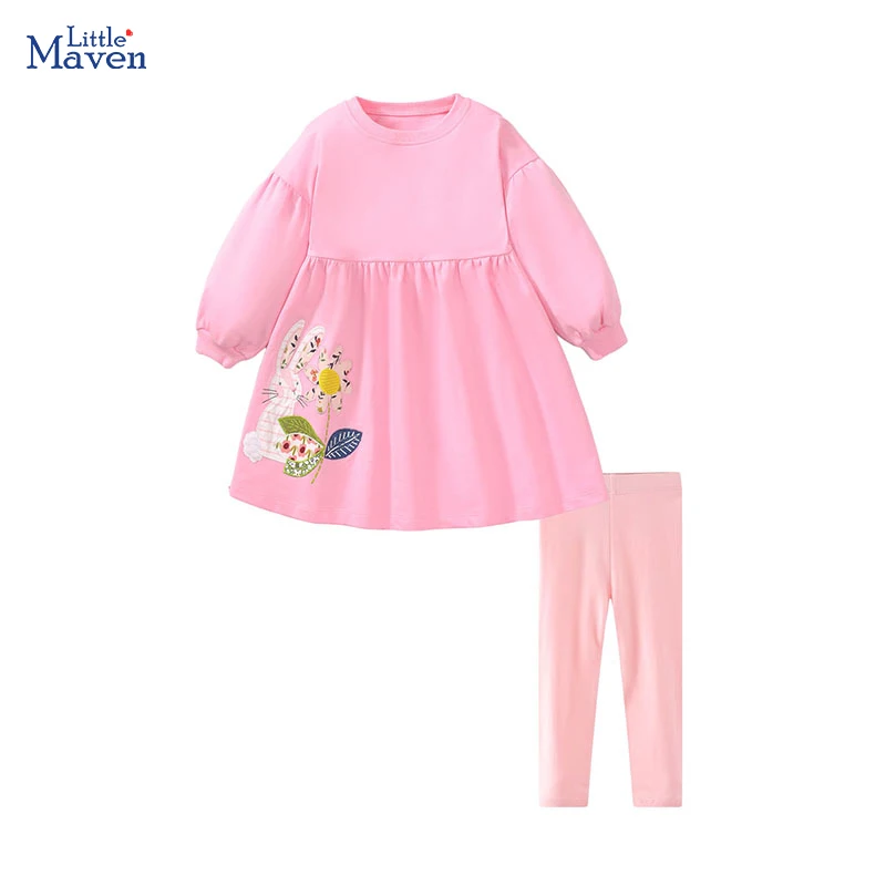 Little-maven-2024-Autumn-Kids-Clothes-Girls-Cartoon-Rabbits ...
