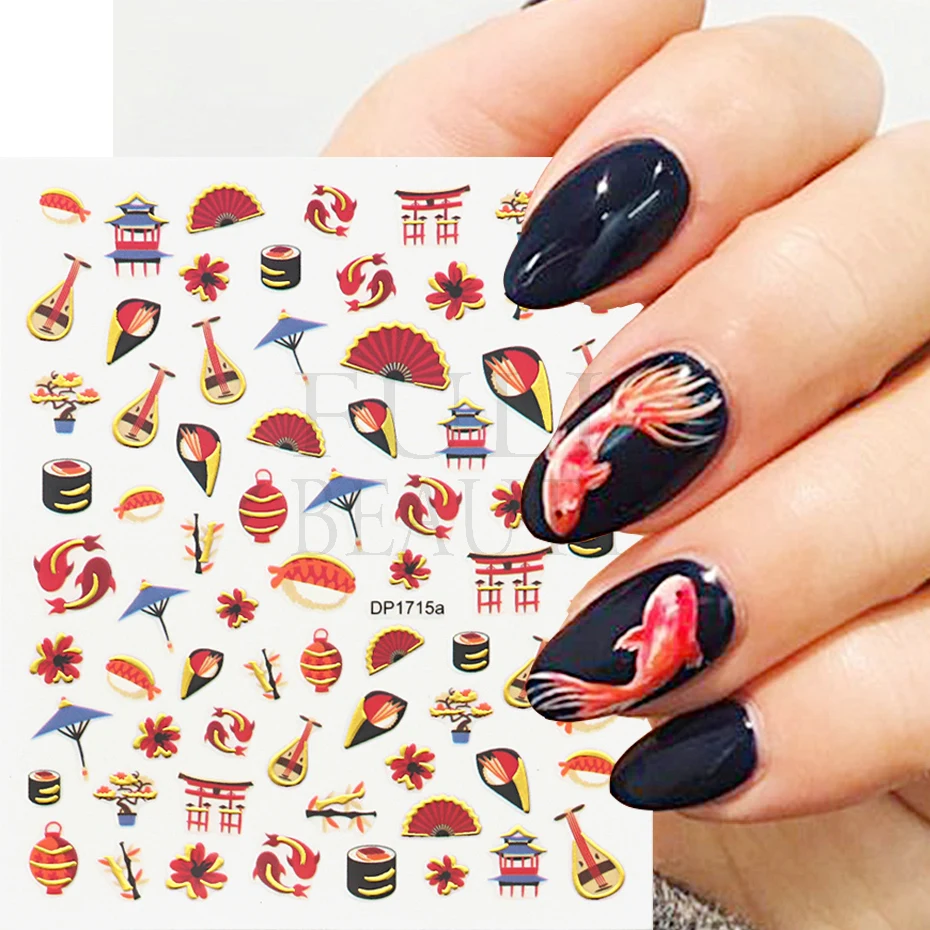 Koi Fish Nail Art