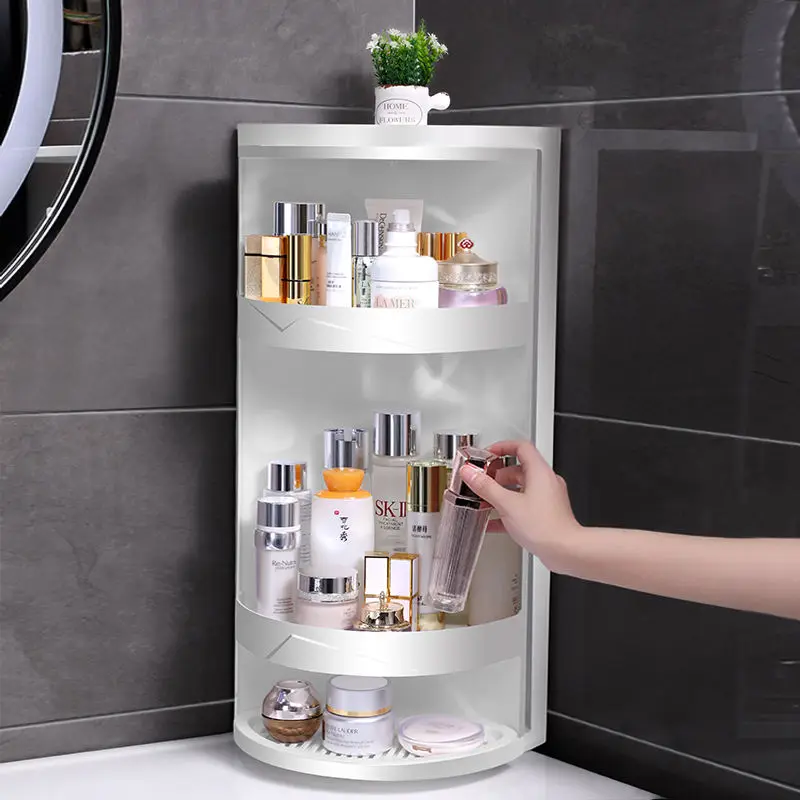 360-Degree Rotating Wall-Mounted Shelf Bathroom Corner, 52% OFF