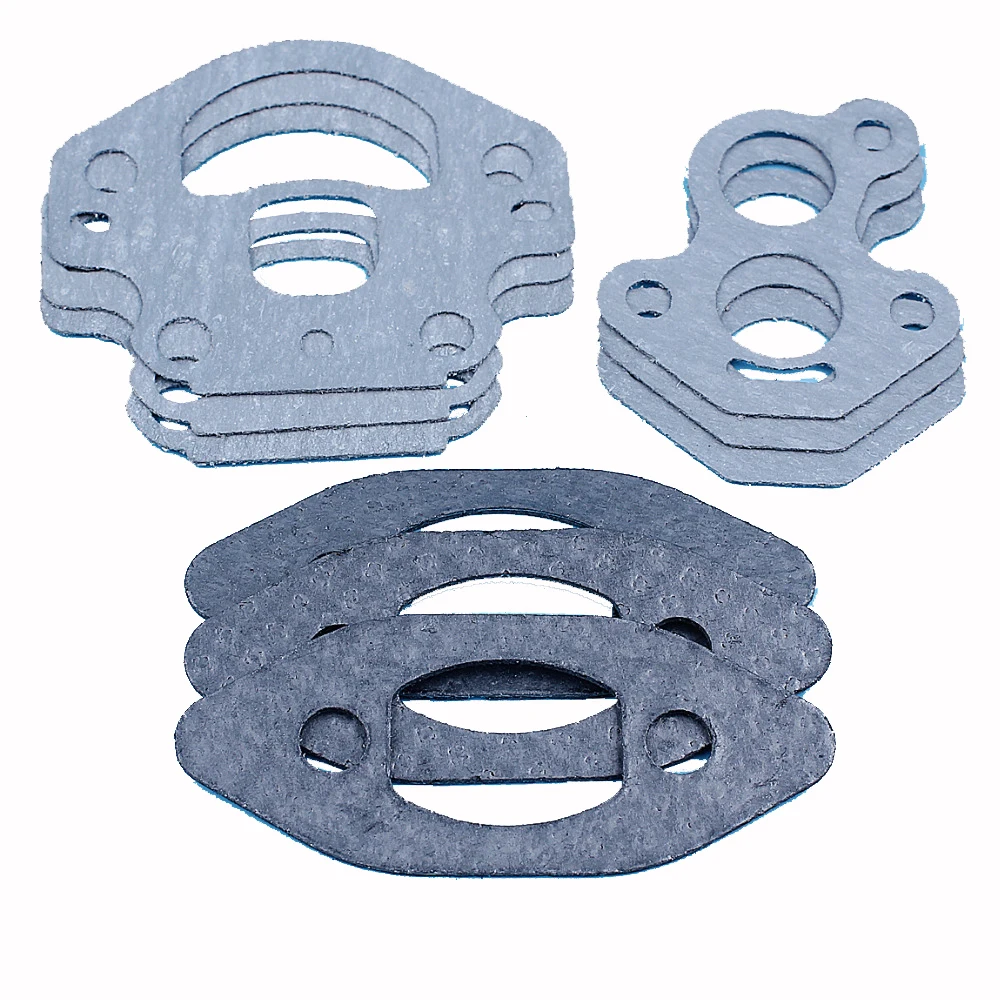 3-Sets-Carburetor-Carb-Muffler-Intake-Exhaust-Gasket-Set-For-Husqvarna ...
