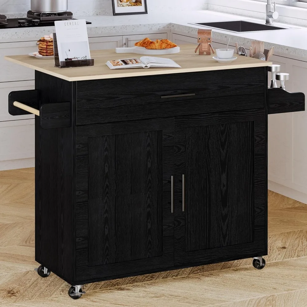 IRONCK-Kitchen-Island-with-Storage-Rolling-Kitchen-Island-on-Wheels ...