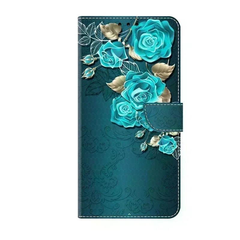 Painted Pattern Wallet Flip Cover Case for Samsung A16 (B6)