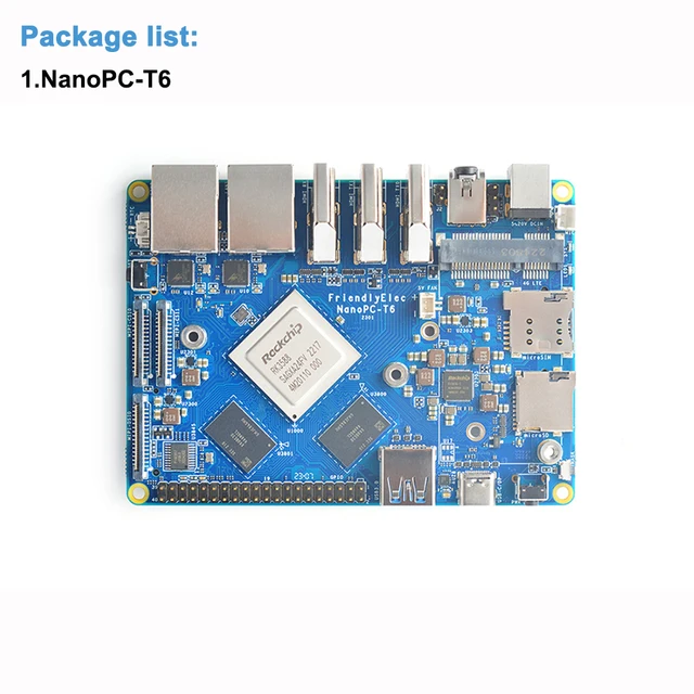 NanoPC T6 Rockchip RK3588 CPU Development Board two 2.5G and one Gbps ...