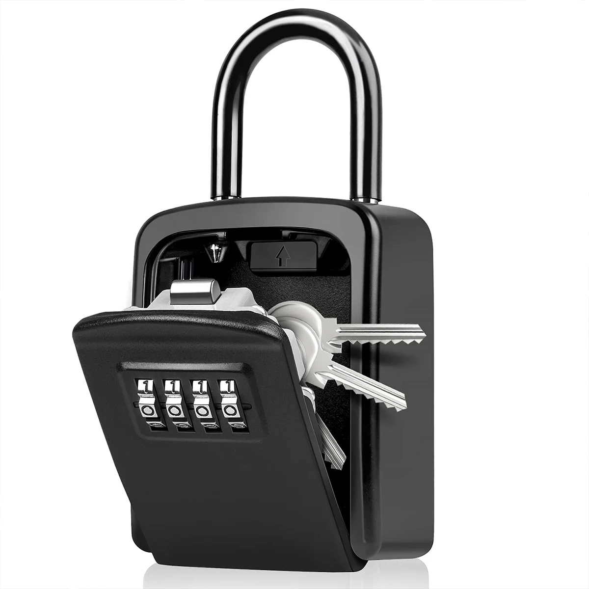 New-Security-Key-Box-Password-Key-Box-Wall-Mounted-4-Position-Password ...