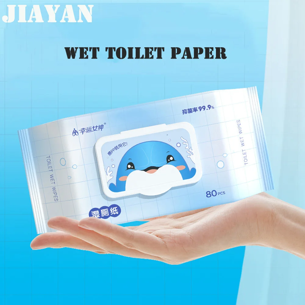 80pcs-160pcs-Wet-Toilet-Paper-Flushable-Adult-Hygiene-Care-Wipes-Toilet ...