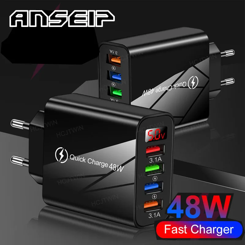 ANSEIP-48W-USB-Charger-Fast-Charge-Wall-Charging-For-iPhone-14-Samsung ...