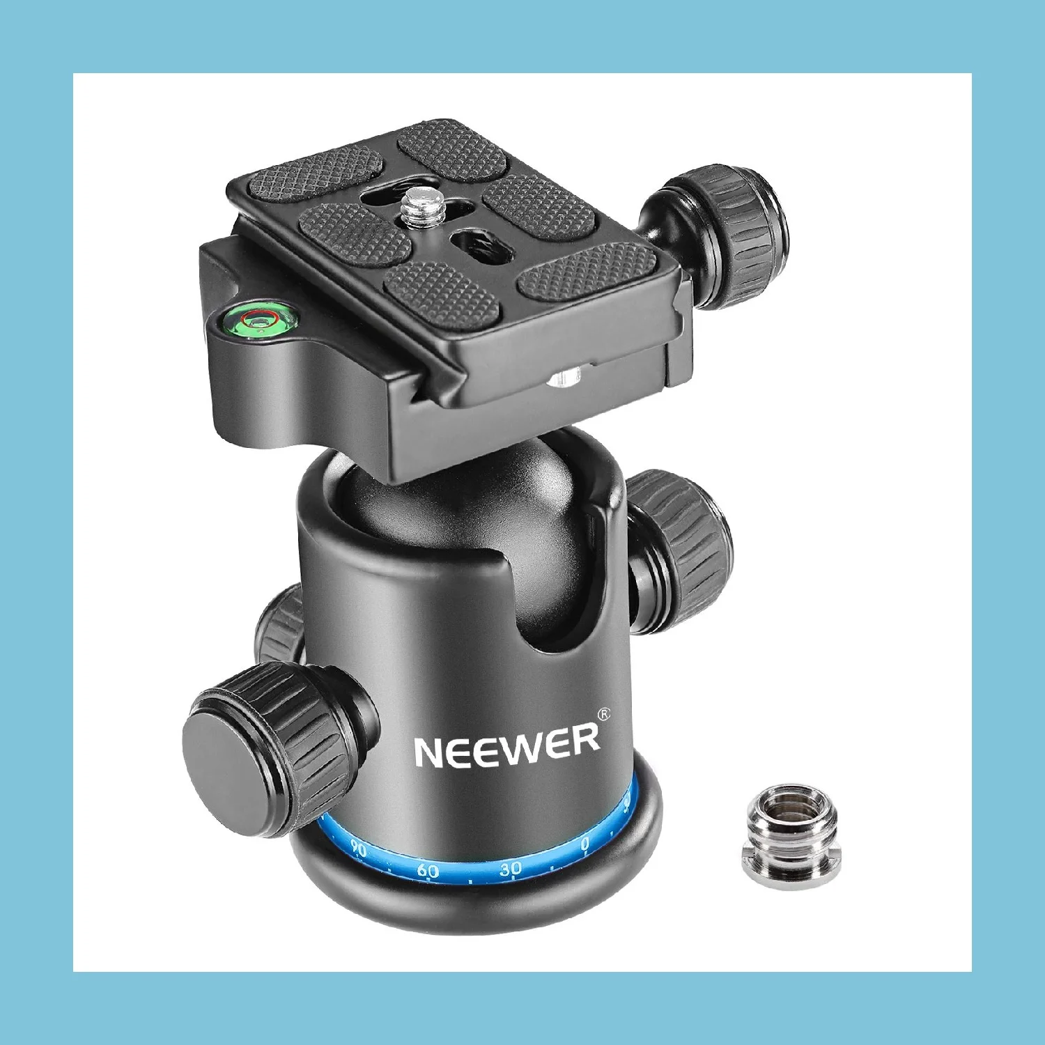 Neewer Metal 360° Rotating Panoramic Tripod Ball Head with 1/4'' Quick ...