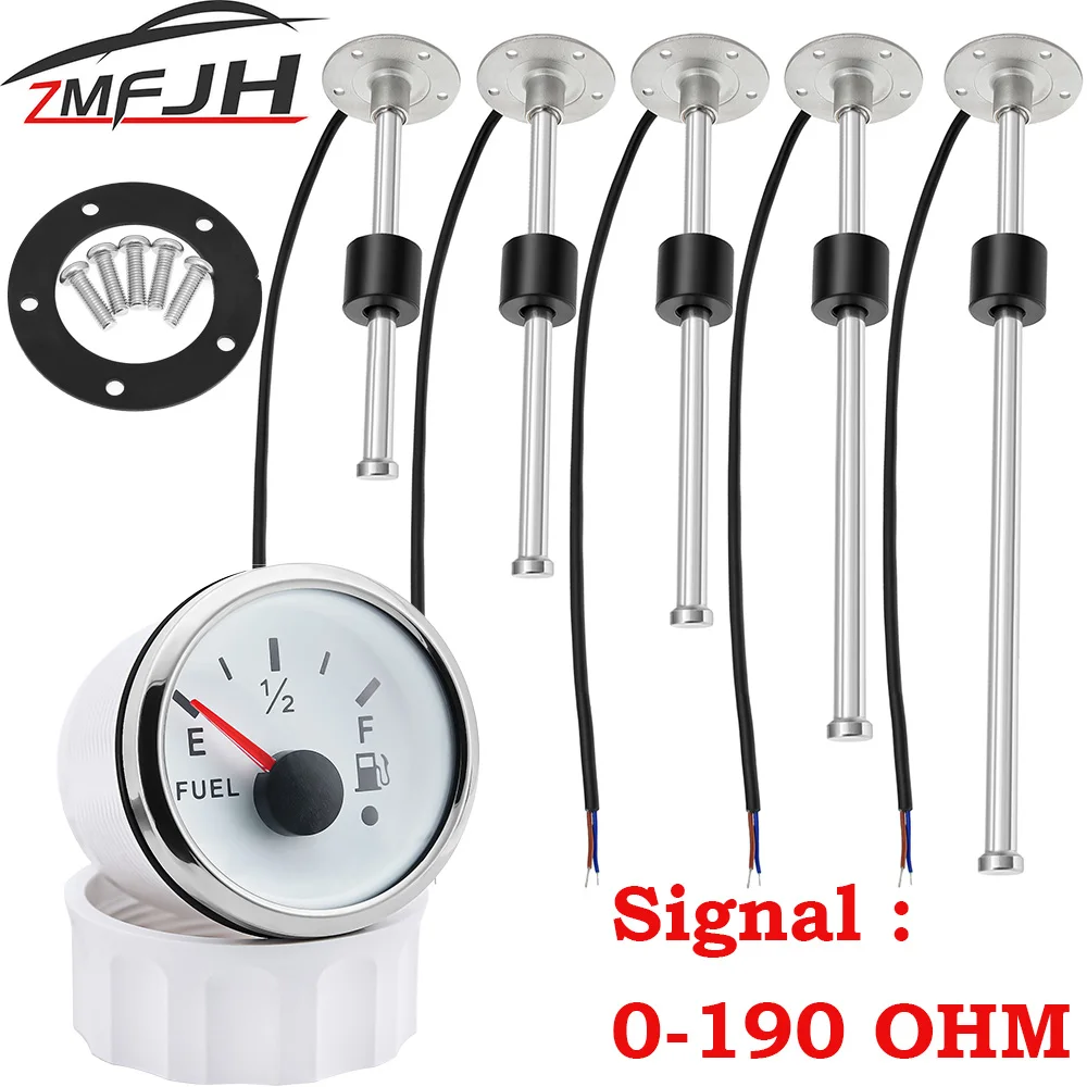 0-190ohm-Fuel-Level-Gauge-Meter-125mm-150mm-200mm-250mm-600mm-Fuel ...