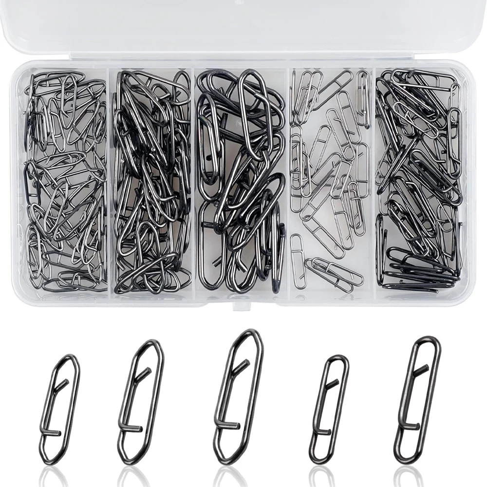 145Pcs-Fishing-Power-Clips-Kit-Stainless-Steel-Fast-Snaps-Fishing-Speed ...