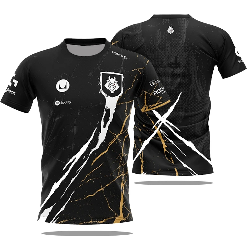 2024-New-Summer-G2-Sports-Esports-Game-T-shirt-National-Team-Uniform-3D ...