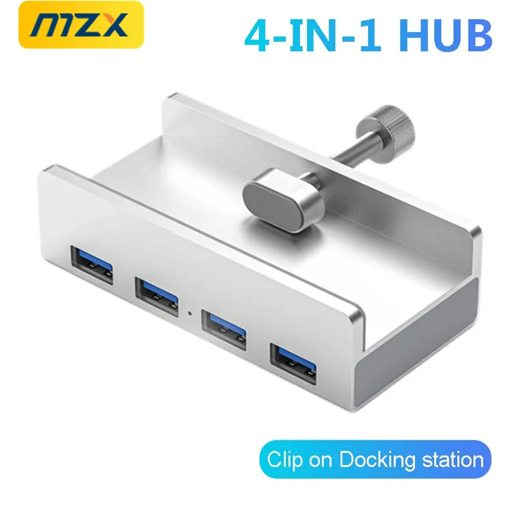 MZX-Clip-Aluminium-USB-HUB-3-0-Docking-Station-3-0-Multi-hub-Splitter ...