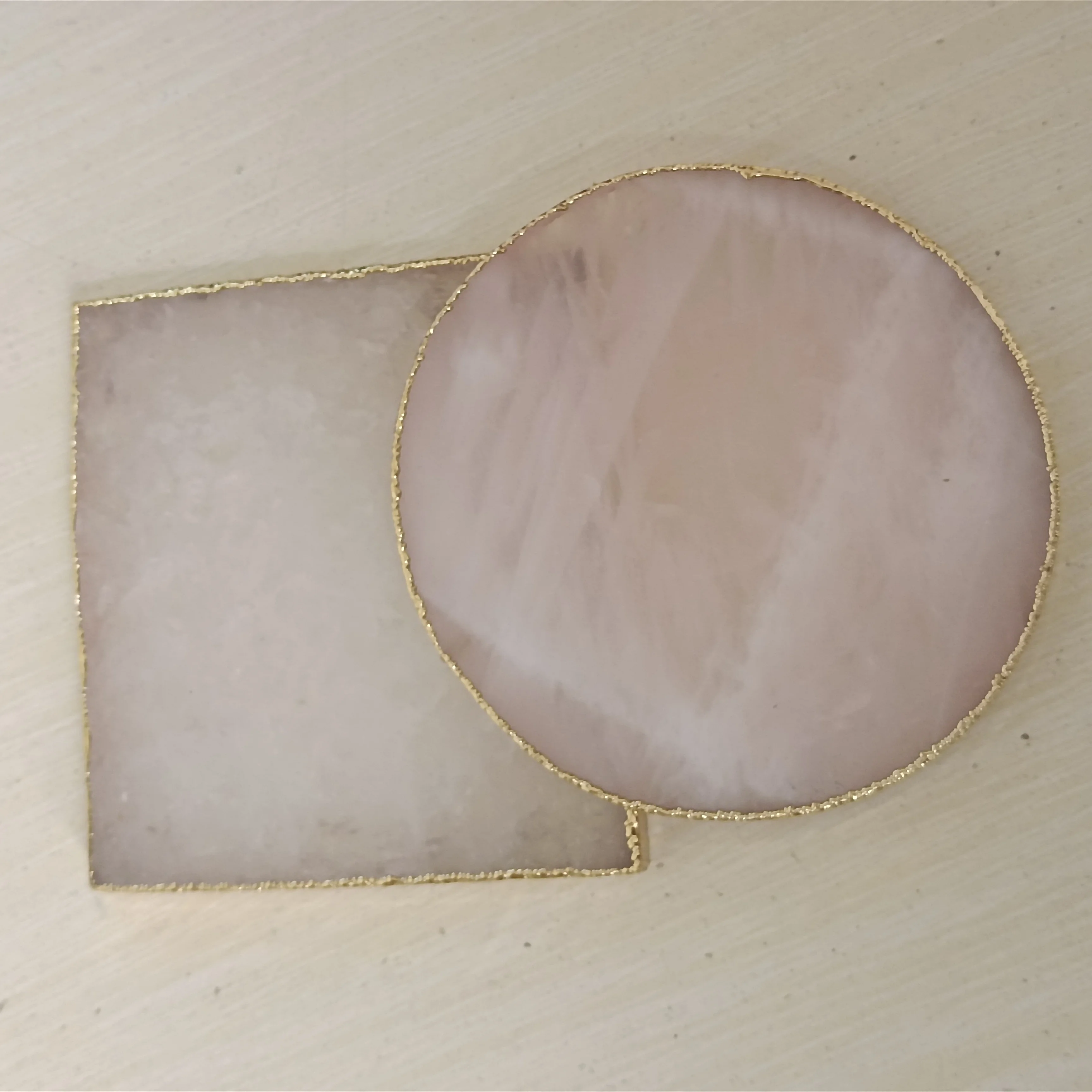 8-10cm-1pc-Natural-crystals-stone-Quartz-Coaster-Round-square-Shaped ...