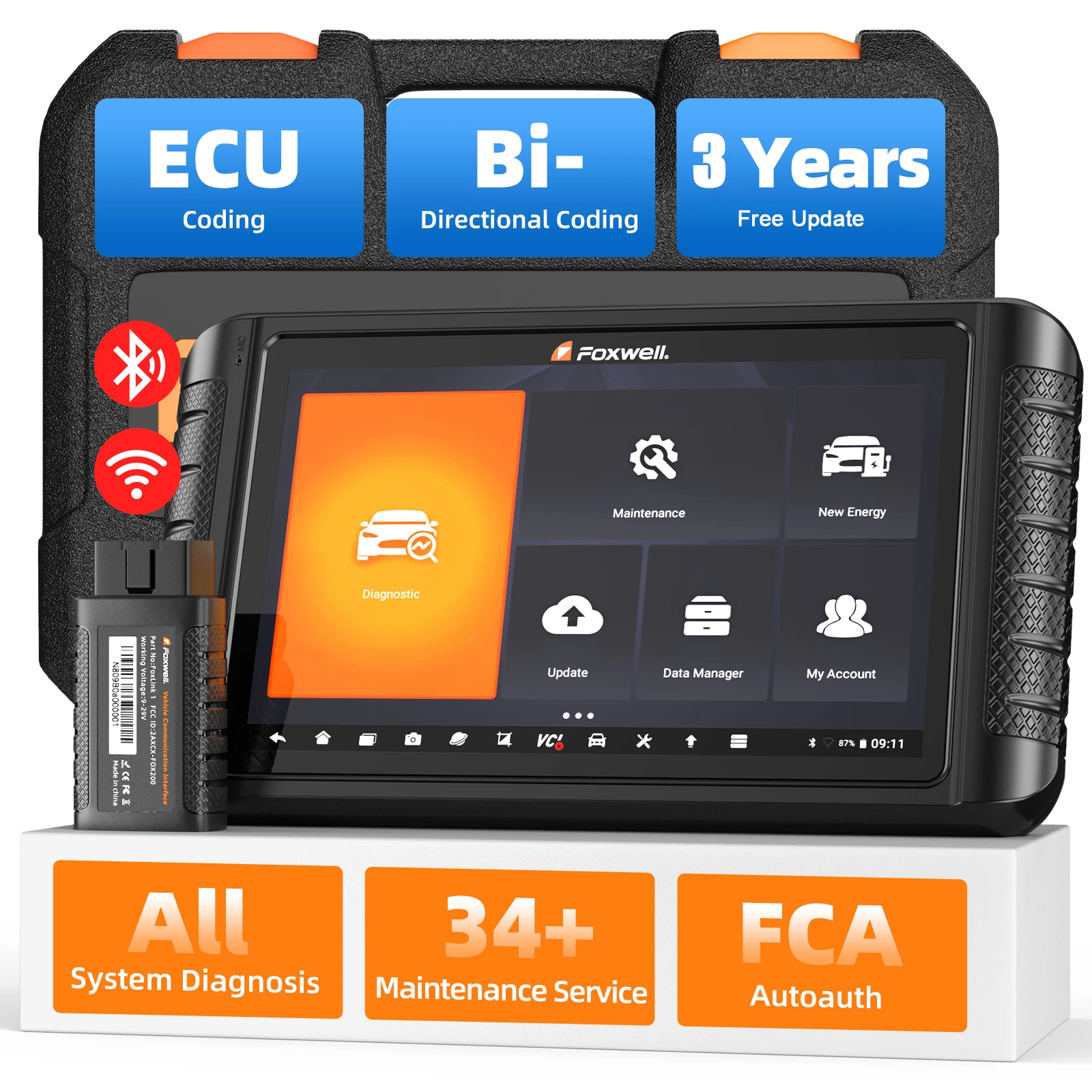 2023-FOXWELL-Professional-Car-Scanner-NT1009-Bidirectional-Test ...