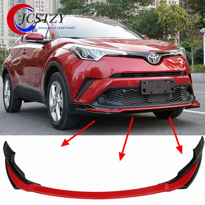 For-Toyota-C-HR-CHR-Front-Bumper-Lip-Diffuser-Protector-Body-Kit ...