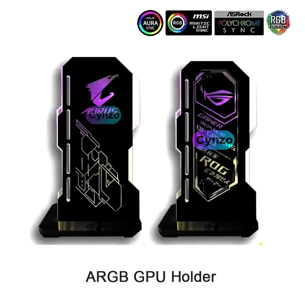 DIY-Vertical-GPU-holder-5V-3PIN-ARGB-Video-Card-Bracket-MOD-VGA-Support ...