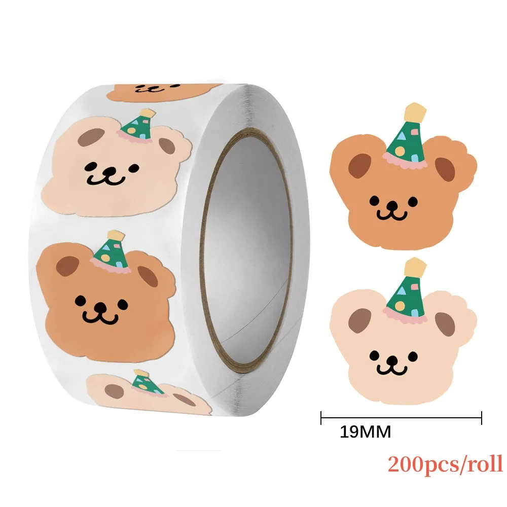 200pcs-Cute-Bear-Sticker-Children-Sealing-Labels-Sticker-for-Gift ...