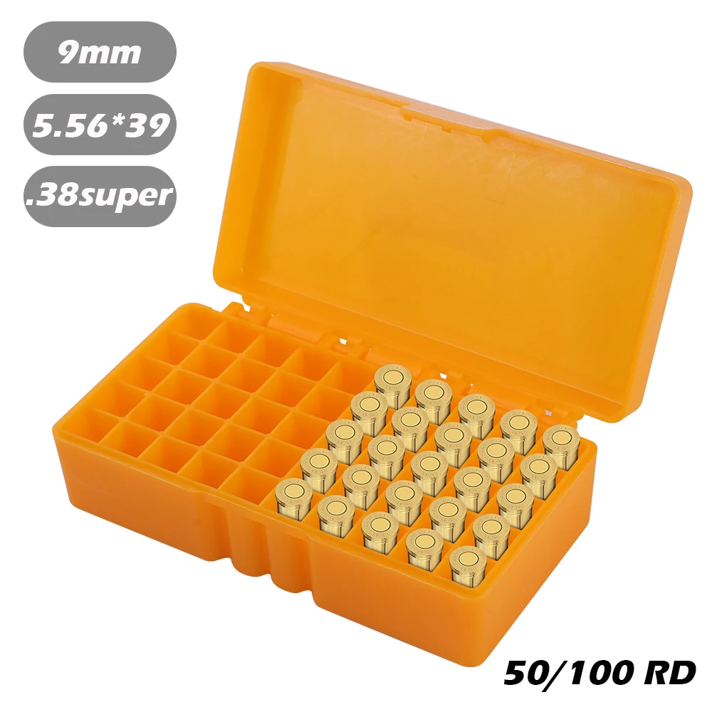 50-100-Rounds-Tactical-Ammo-Box-Bullet-Shell-Holder-Rifle-Cartridge ...