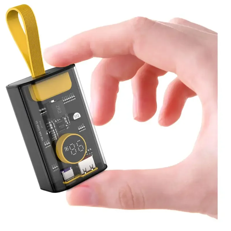 10000mAh-Transparent-Retro-Power-Bank-22W-Super-Fast-Charge-Portable ...