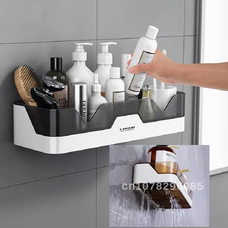 Wall-Mounted-Double-Layer-Toilet-Racks-Shampoo-Rack-Kitchen-Racks ...