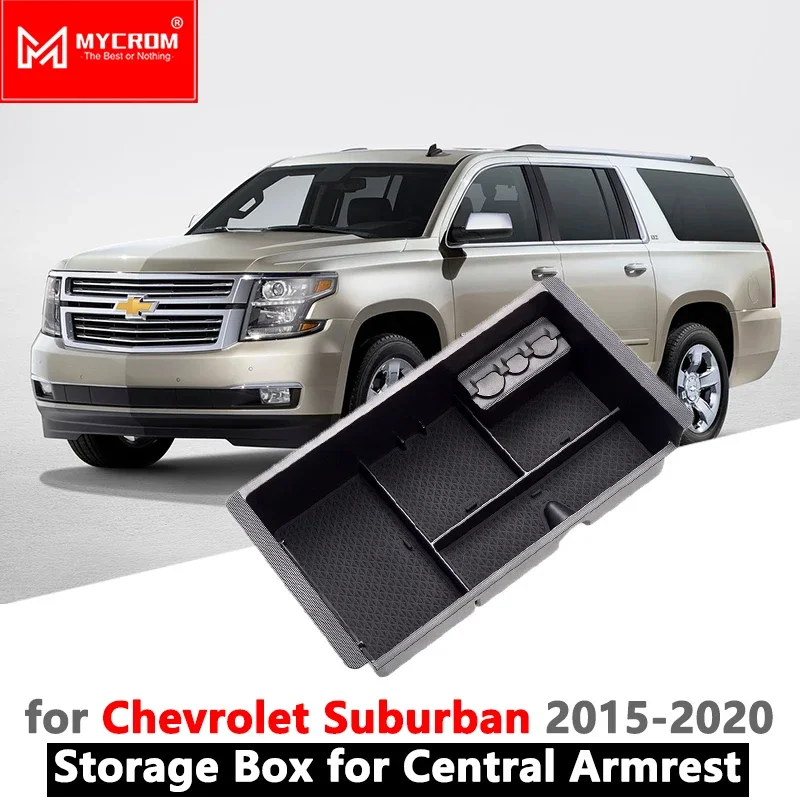 Armrest Box Storage Car Organizer Accessories for Chevrolet Suburban ...