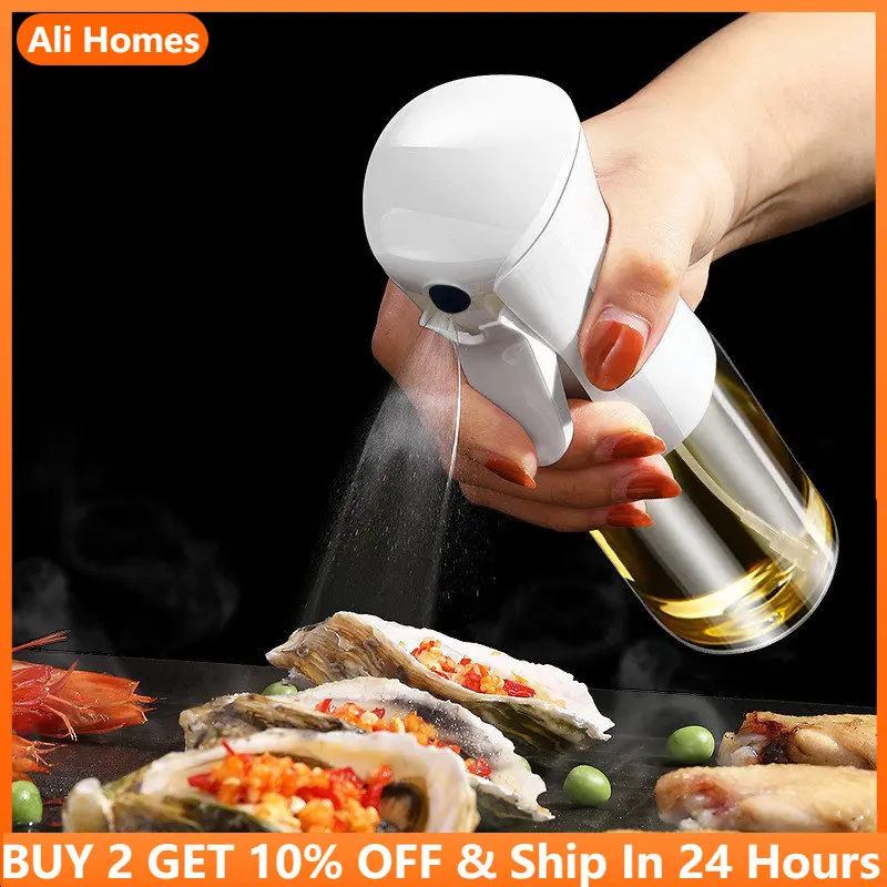 220ML Spray Bottle Sprayer Oil BBQ Cooking Olive Oil Sprayer Kitchen ...