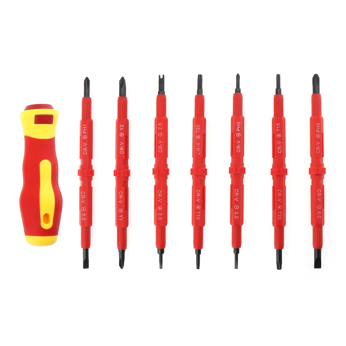 7Pcs Multi purpose Electrician Insulated Electrical Hand Screwdriver ...