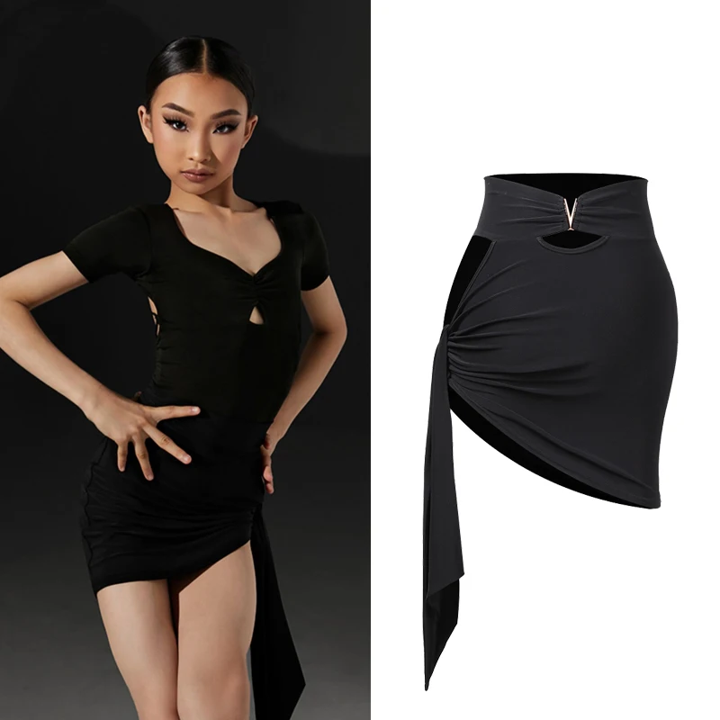ZYM-Girls-Latin-Dance-Skirts-Chacha-Samba-Tango-Rumba-Dress-Children ...