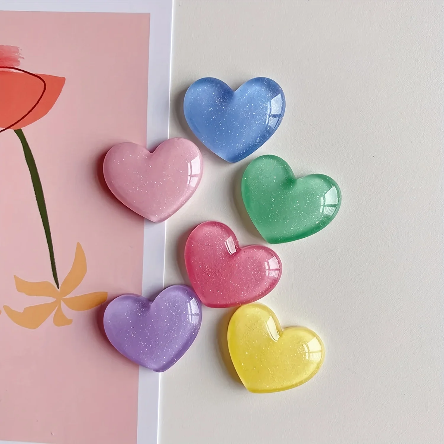 6pcs-Refrigerator-Magnets-Cartoon-Heart-Fridge-Magnets-Cute-Decorative ...